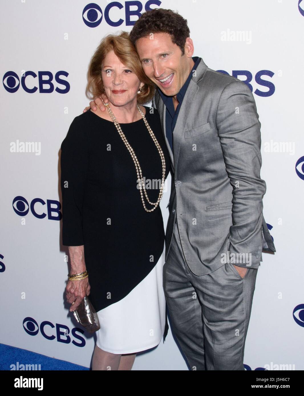Linda Levin, Mark Feuerstein at arrivals for CBS Upfront 2017, The ...