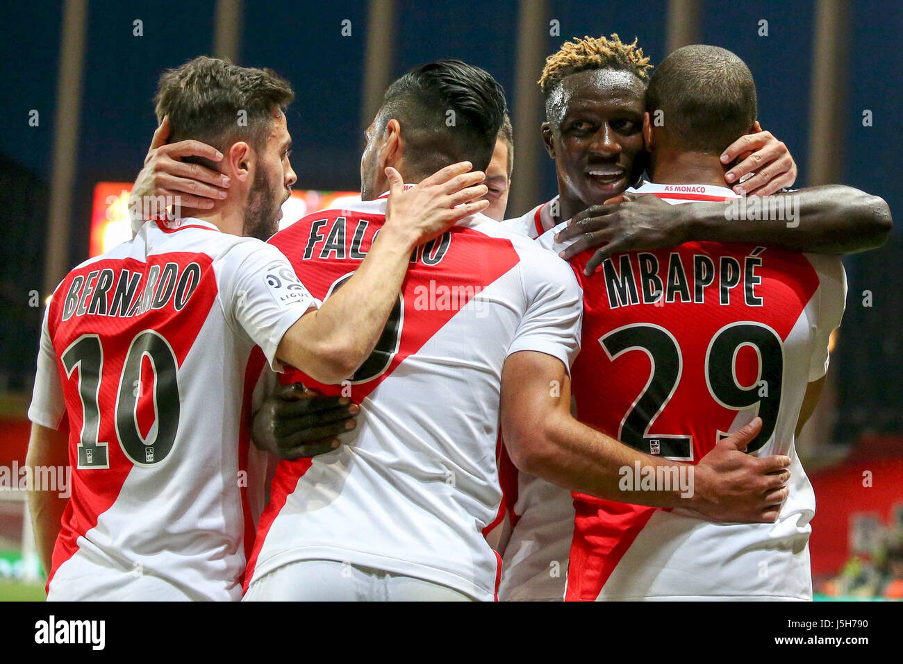 Frontvieille, Monaco. 17th May, 2017. Kylian Mbappe (L) of AS Monaco ...