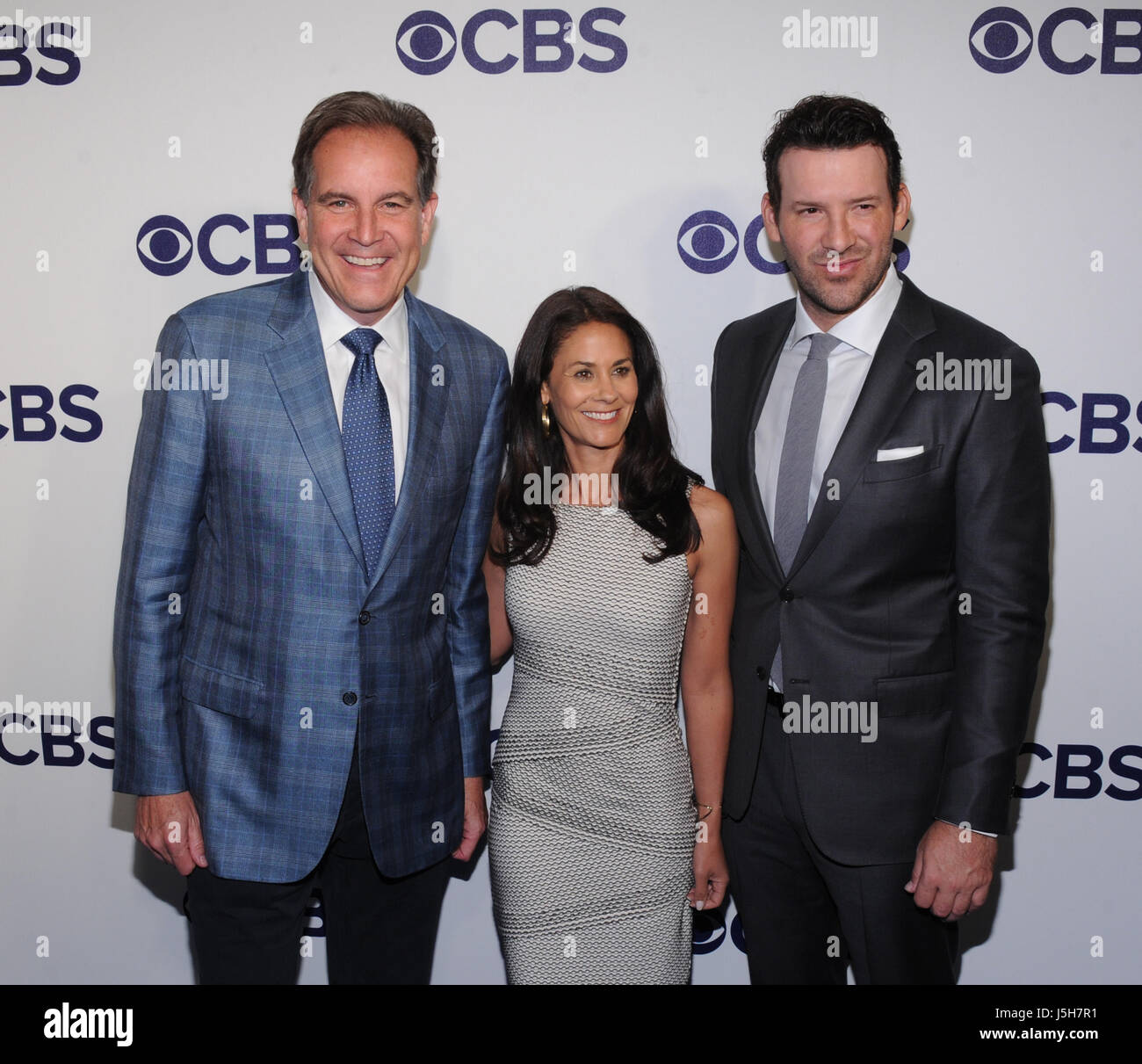 NEW YORK, NY - May 17: Jim Nantz, Tracy Wolfson, Tony Romo attends the ...