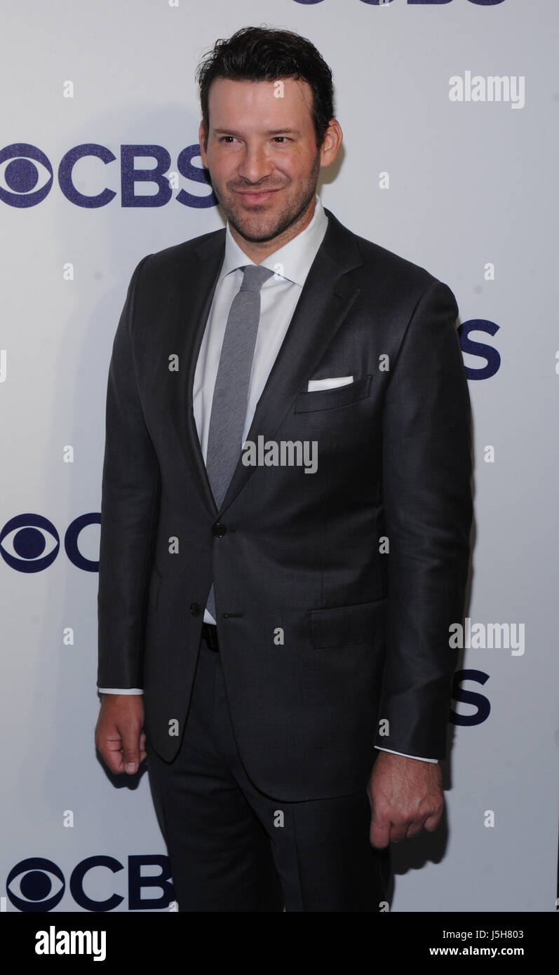 NEW YORK, NY - May 17: Tony Romo attends the 2017 CBS Upfront at The ...
