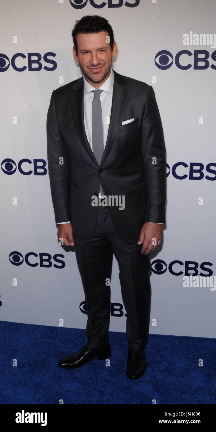 NEW YORK, NY - May 17: Tony Romo attends the 2017 CBS Upfront at The ...