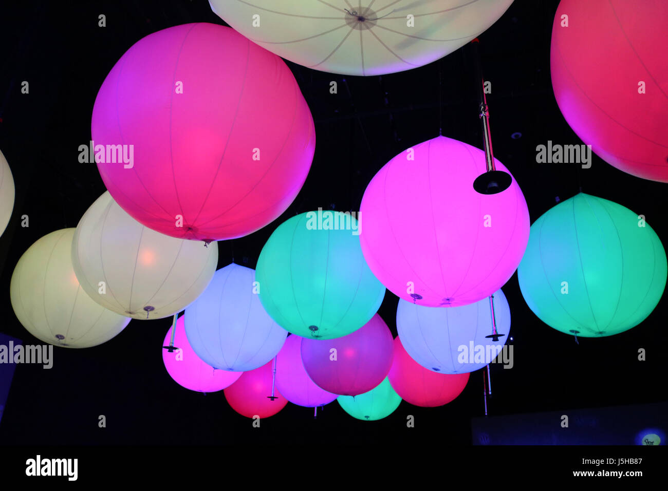 Singapore. 18th May 2017. Light ball Orchestra where visitors can ...