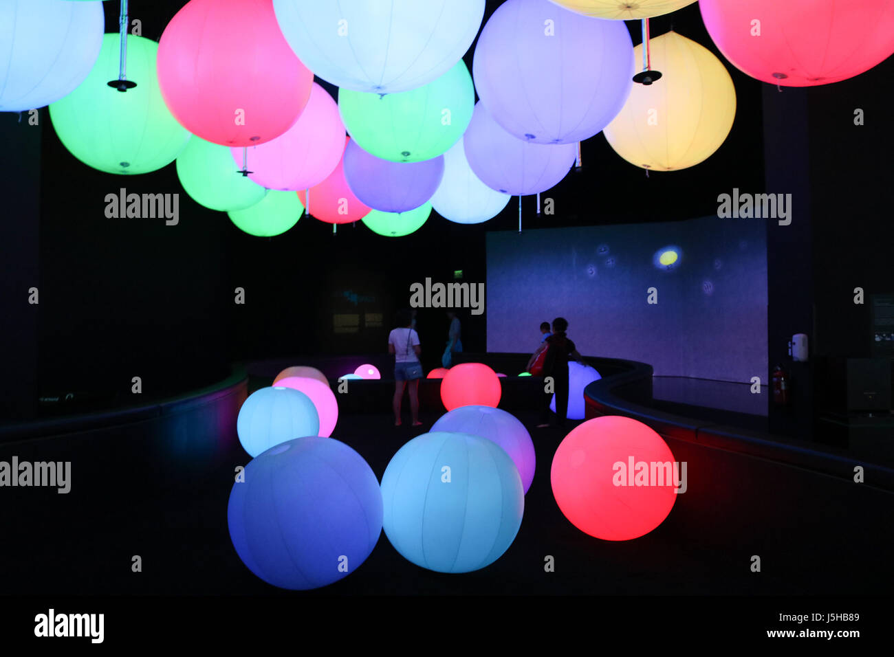 Singapore. 18th May 2017. Light ball Orchestra where visitors can ...