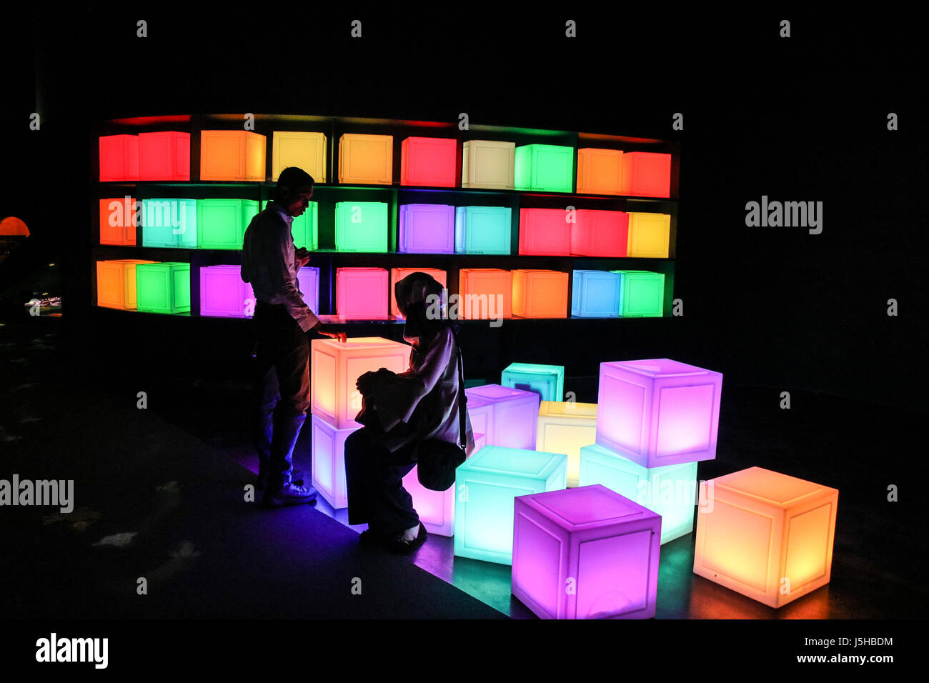 Interactive digital art exhibition High Resolution Stock Photography ...