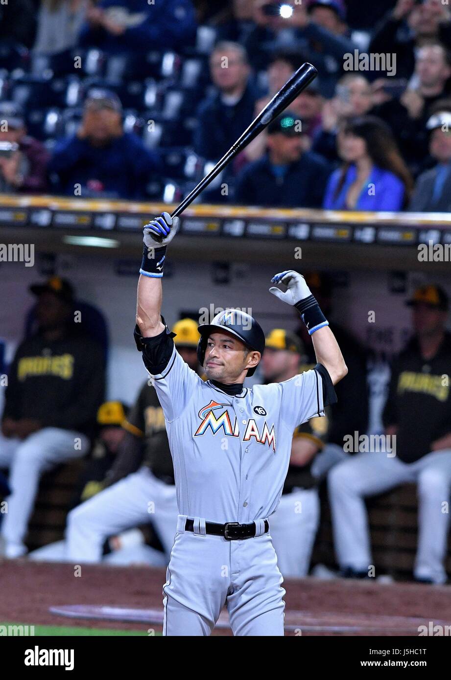 San Diego, California, USA. 21st Apr, 2017. Ichiro Suzuki (Marlins) MLB ...