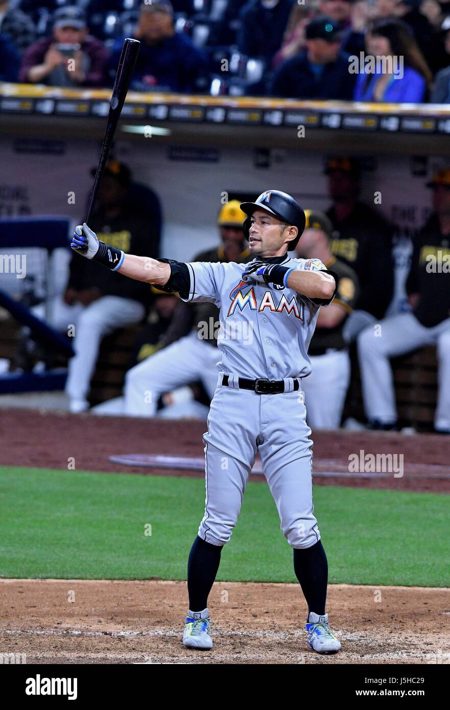 San Diego, California, USA. 21st Apr, 2017. Ichiro Suzuki (Marlins) MLB ...