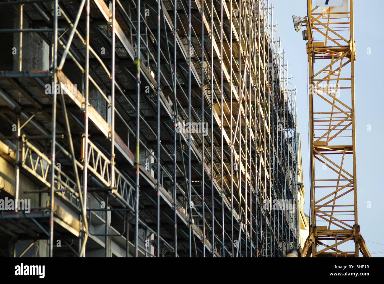 blue workplace new building scaffold scaffolding construction industry ...