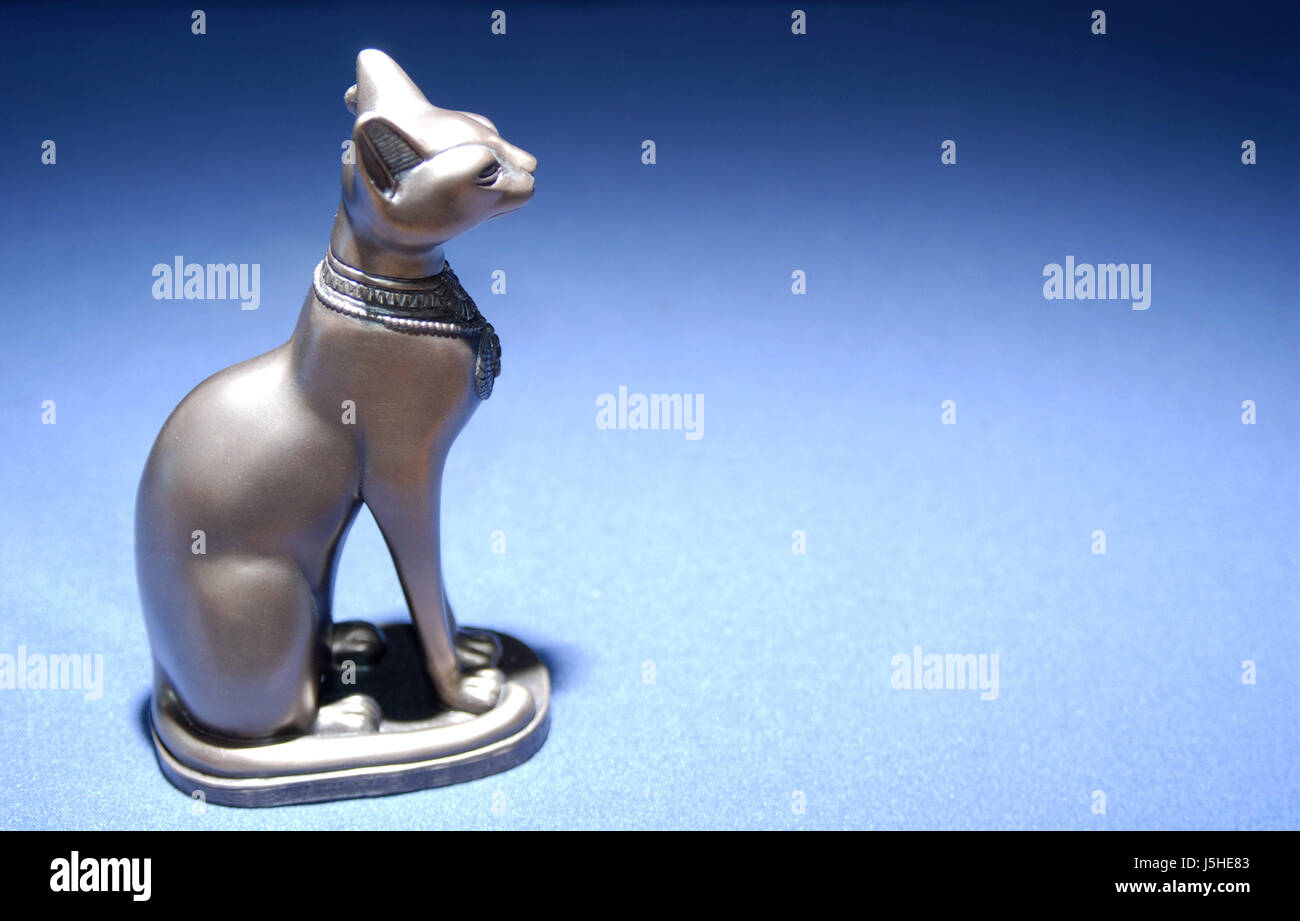 blue historical god statue cats egypt goddess mystic souvenir deity ...
