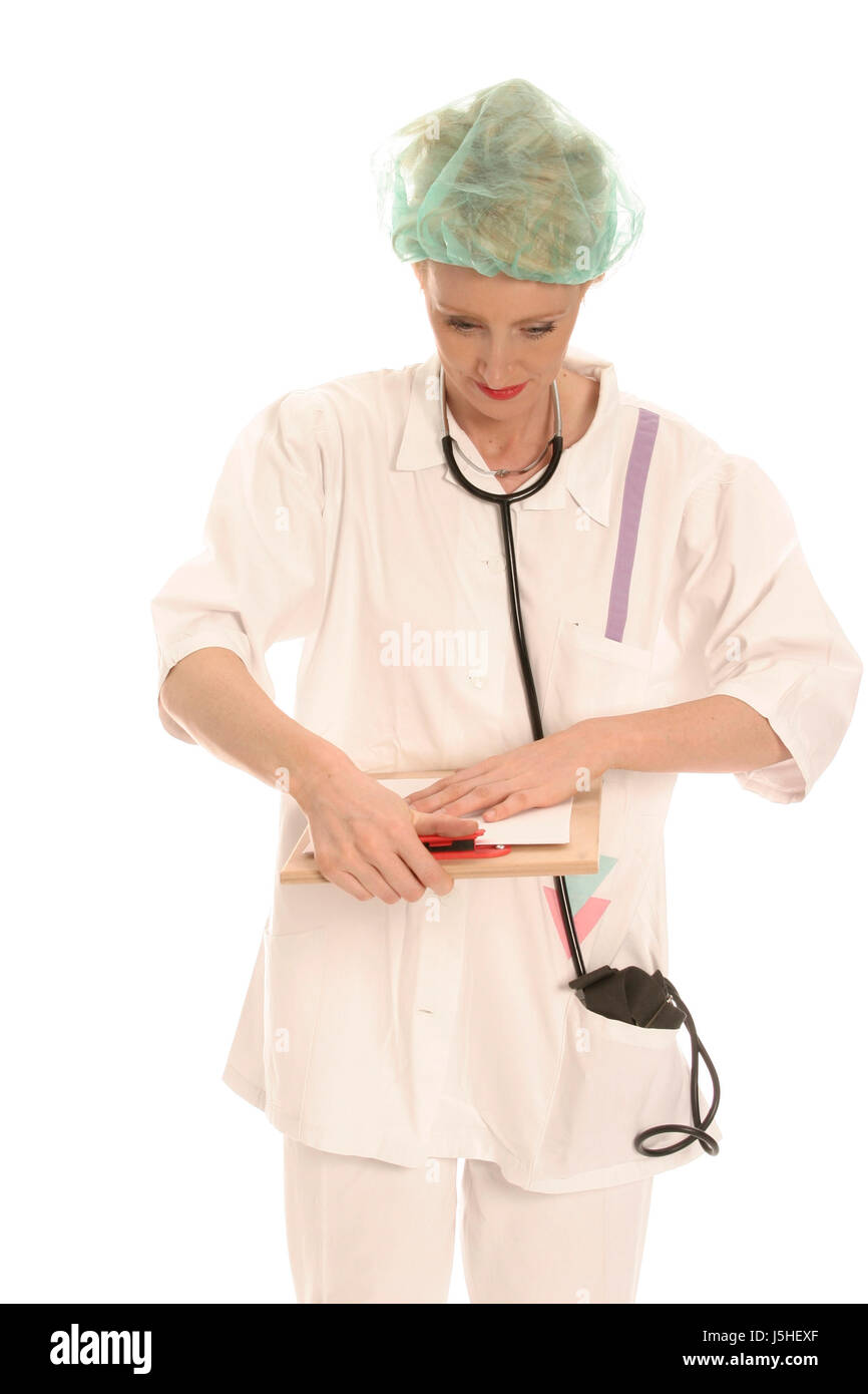 nurse with notepad Stock Photo - Alamy
