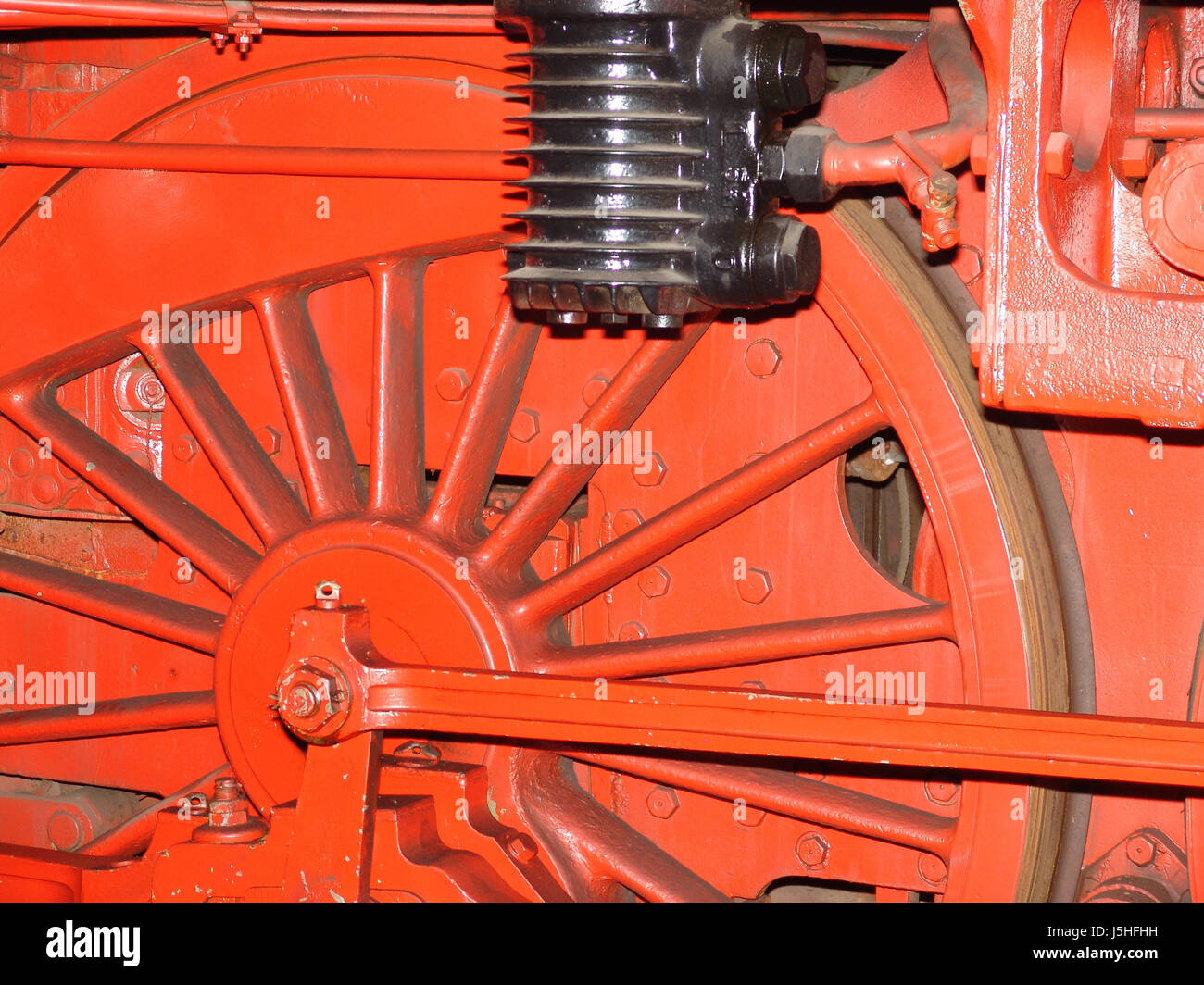 wheel of a steam locomotive Stock Photo - Alamy
