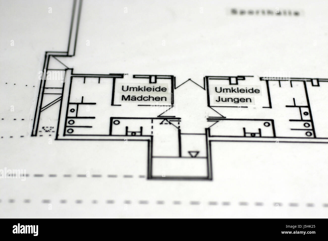technical drawing of a floor plan Stock Photo - Alamy