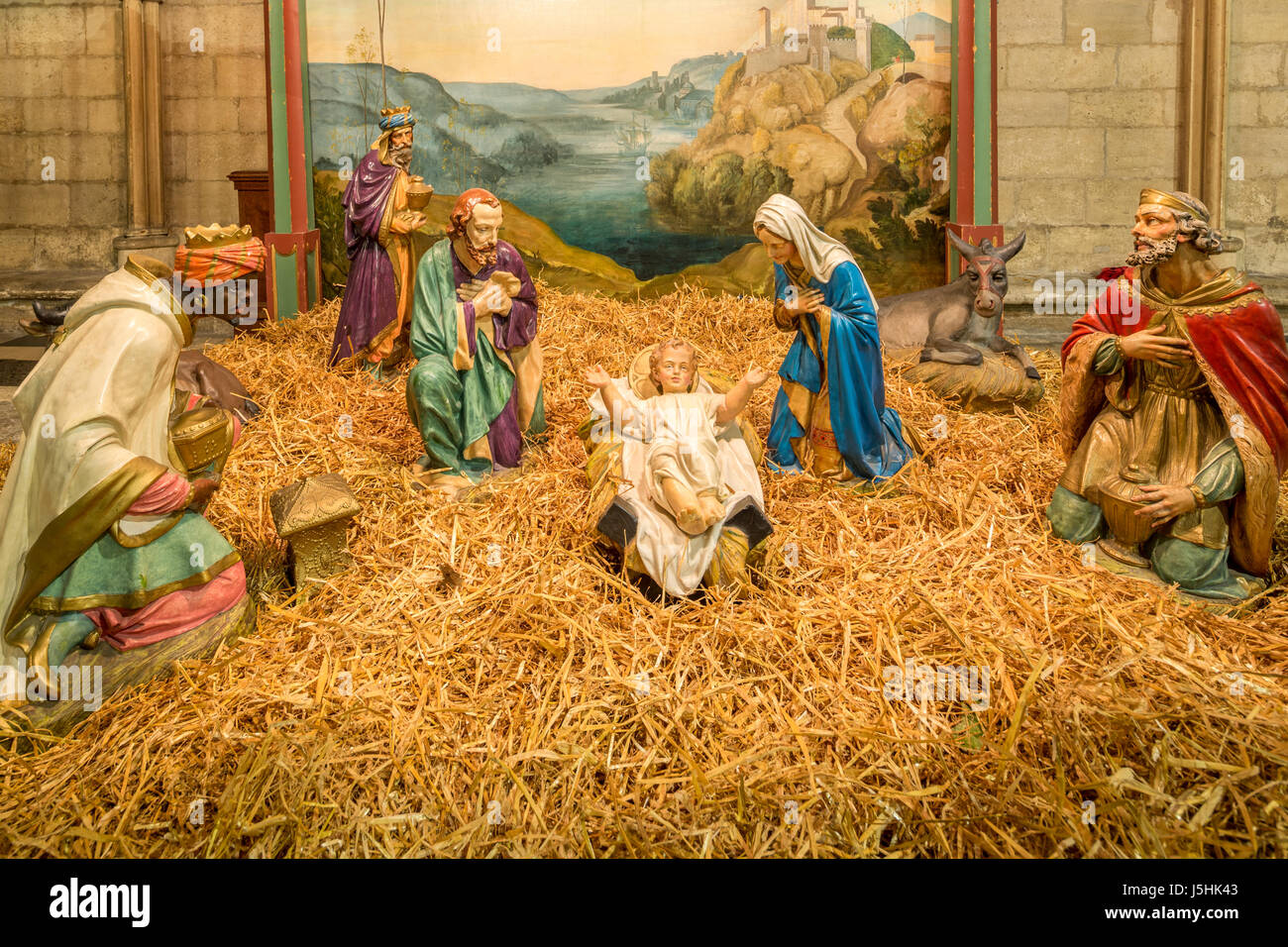 Baby jesus manger hi-res stock photography and images - Alamy