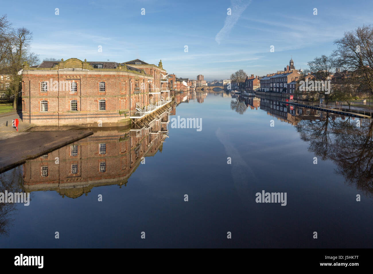 Flooded River Ouse, York Stock Photo - Alamy
