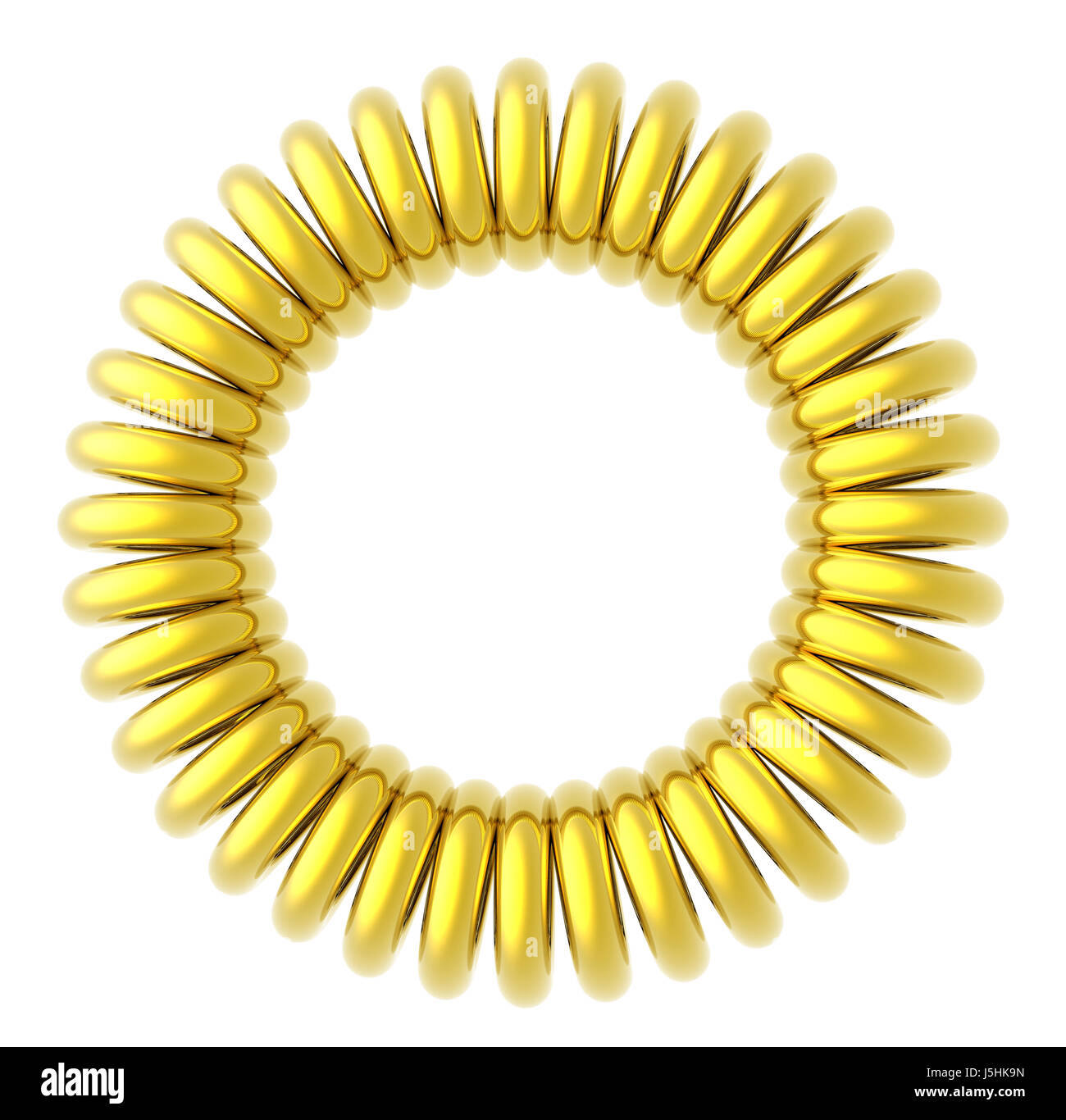 ring isolated round about reflection illustration metal circle focus ...