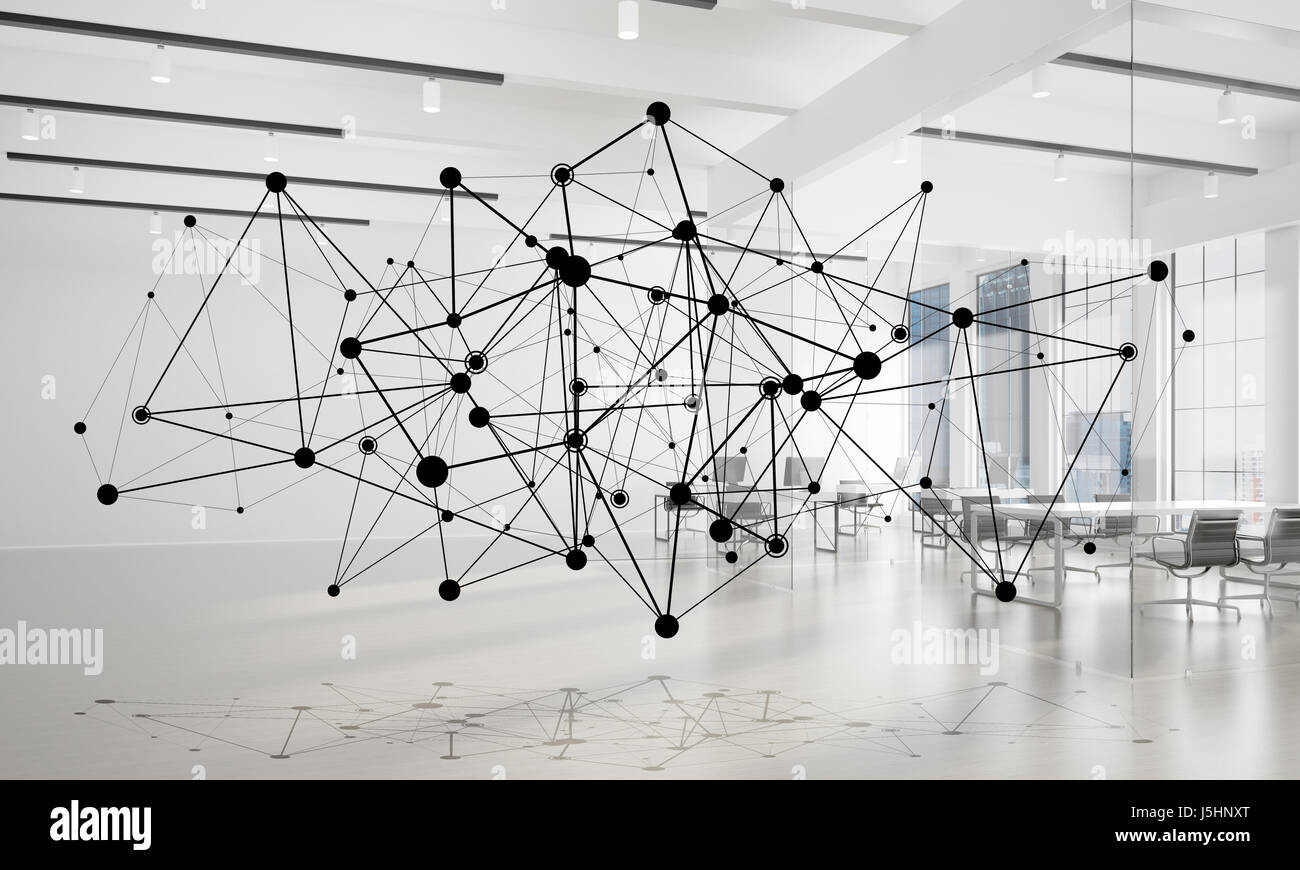 Networking and wireless connection as concept for effective modern ...