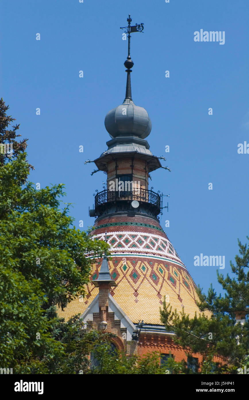blue tower tree green vienna style of construction architecture ...