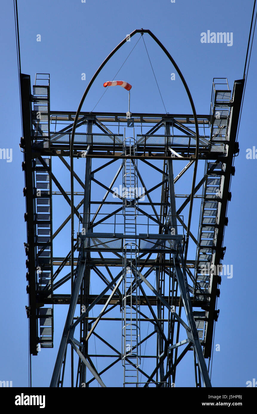 tower iron gondola steel cable stanchion allgu castors cablecar rope ...