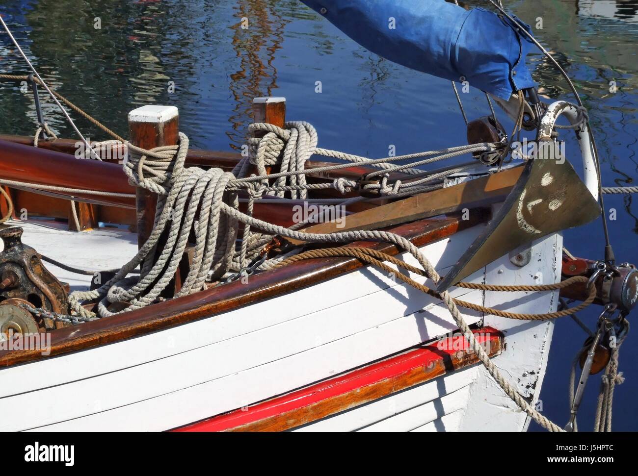 bow of a traditional sailing ship Stock Photo - Alamy