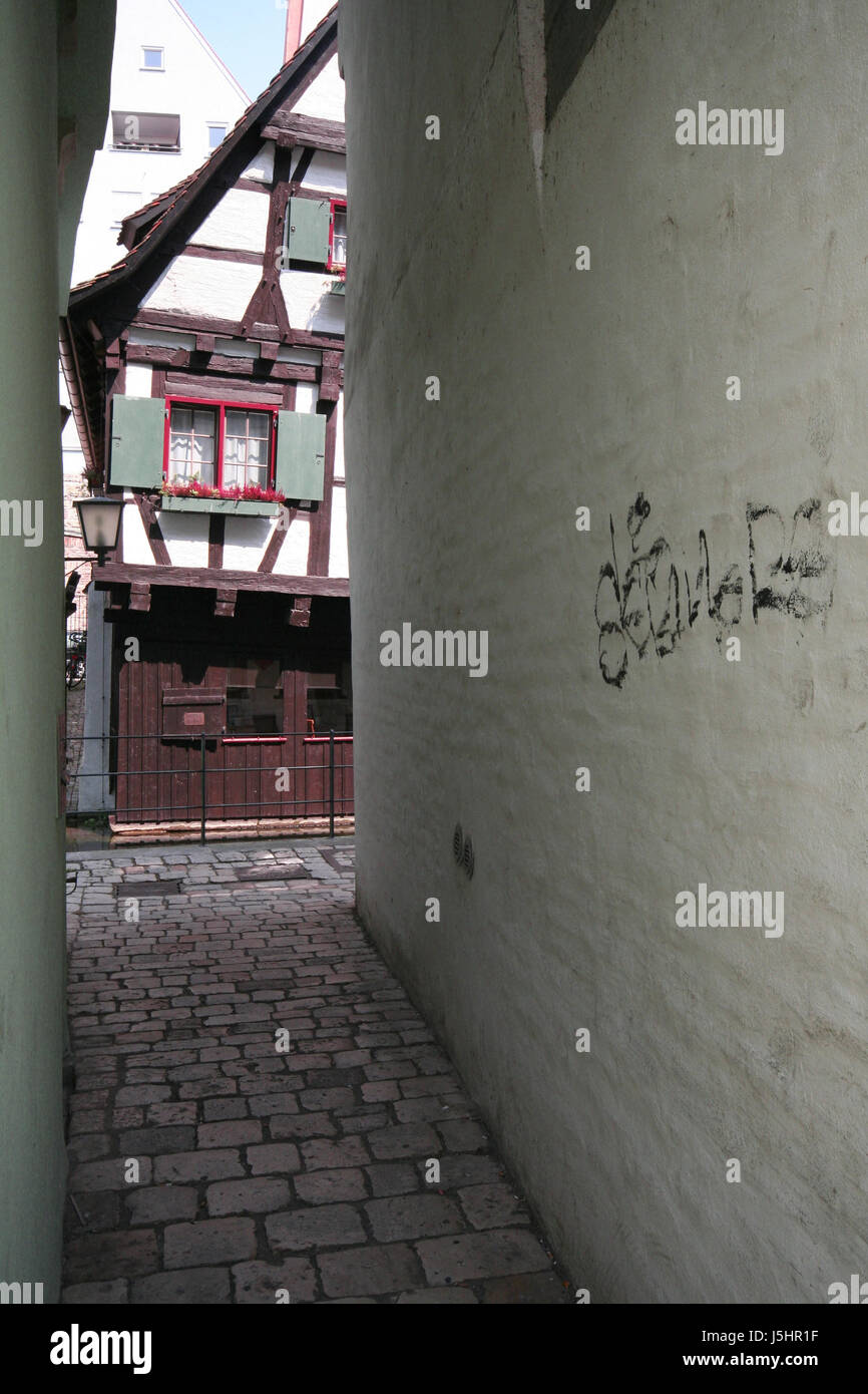 fishing district ulm 4 Stock Photo - Alamy