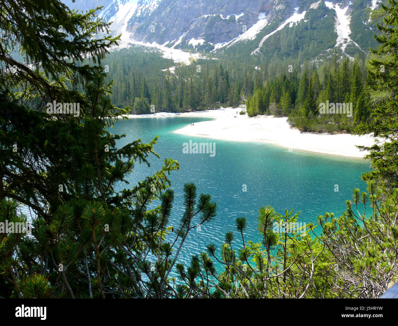 romantic hike go hiking ramble south tyrol fresh water lake inland ...