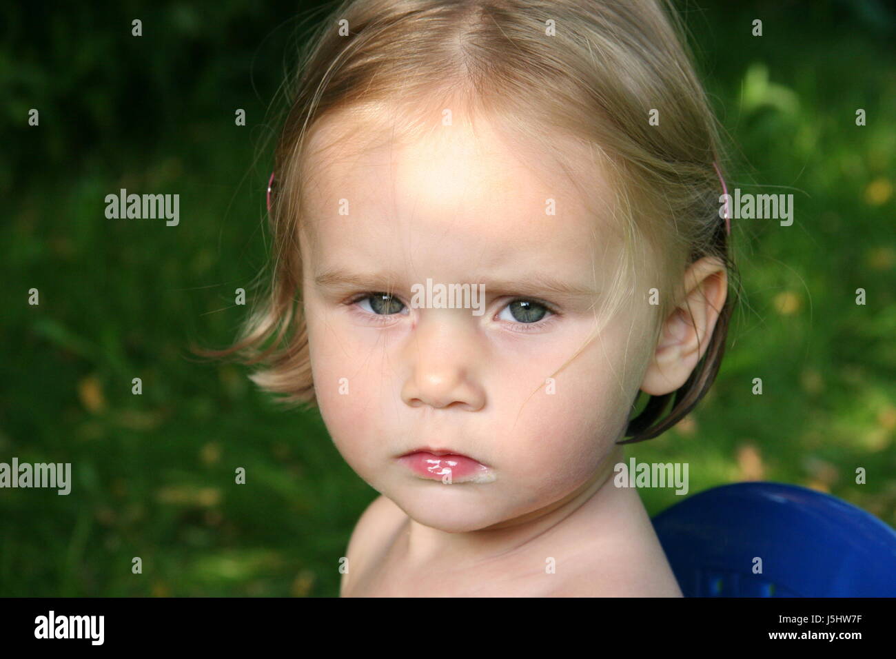portrait sad baby sulking girl girls toddler offended scathes mucksch ...