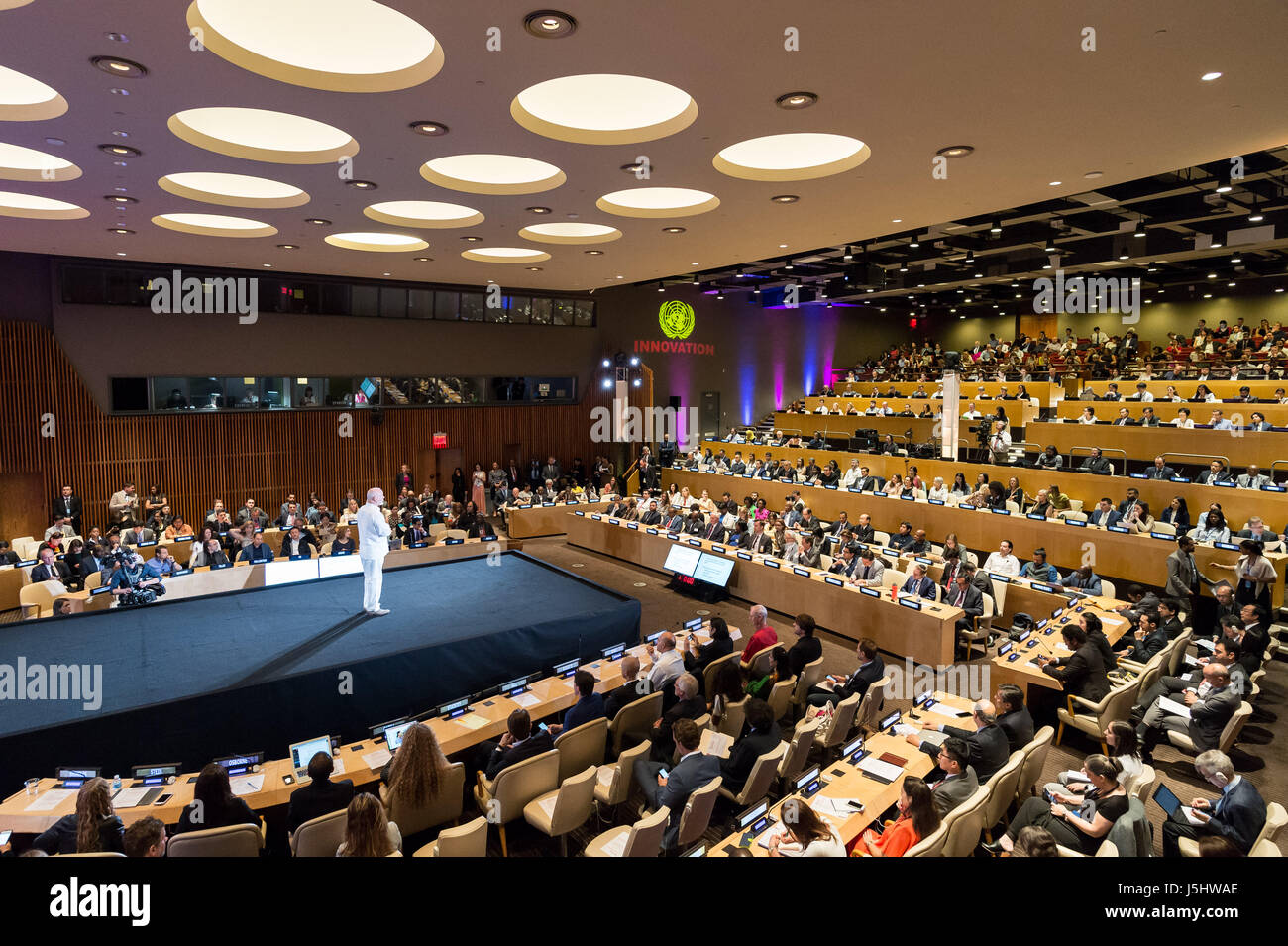 Attendees of the SDG Action Event fill ECOSOC Chamber. Following the ...