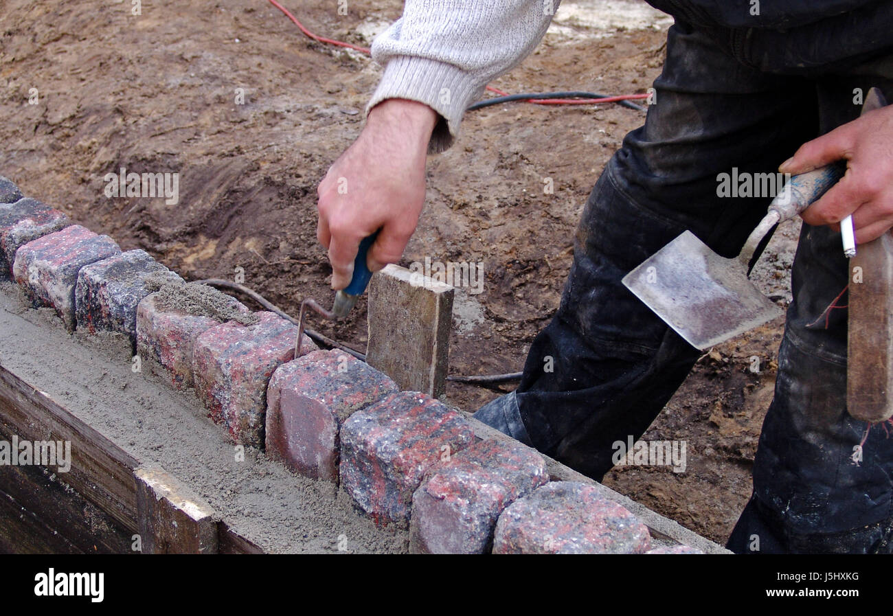 tool craftsman tradesman handicraftsman garden stone plaster trowel ...