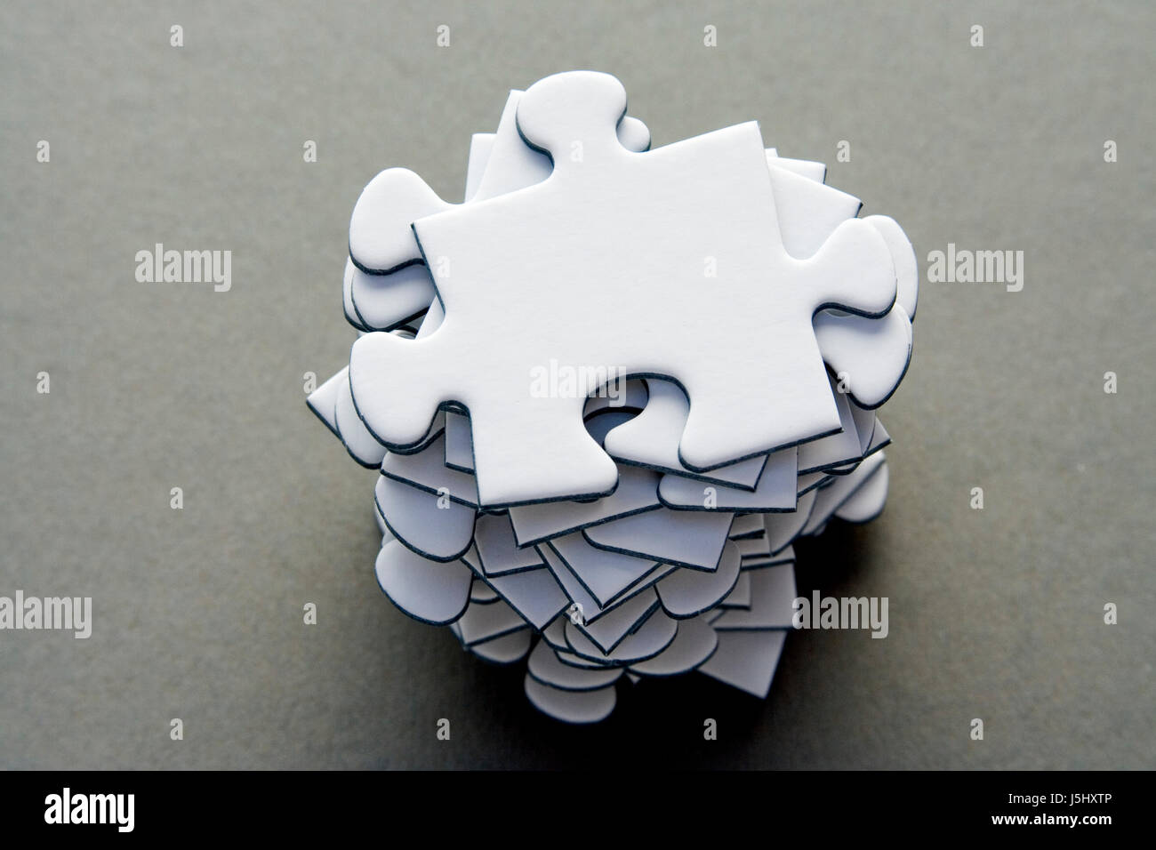 the puzzle stack Stock Photo - Alamy