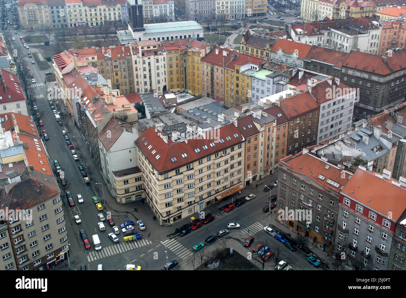 aerial perspective,city,town,old town,prague,czechia,city,haeuser ...