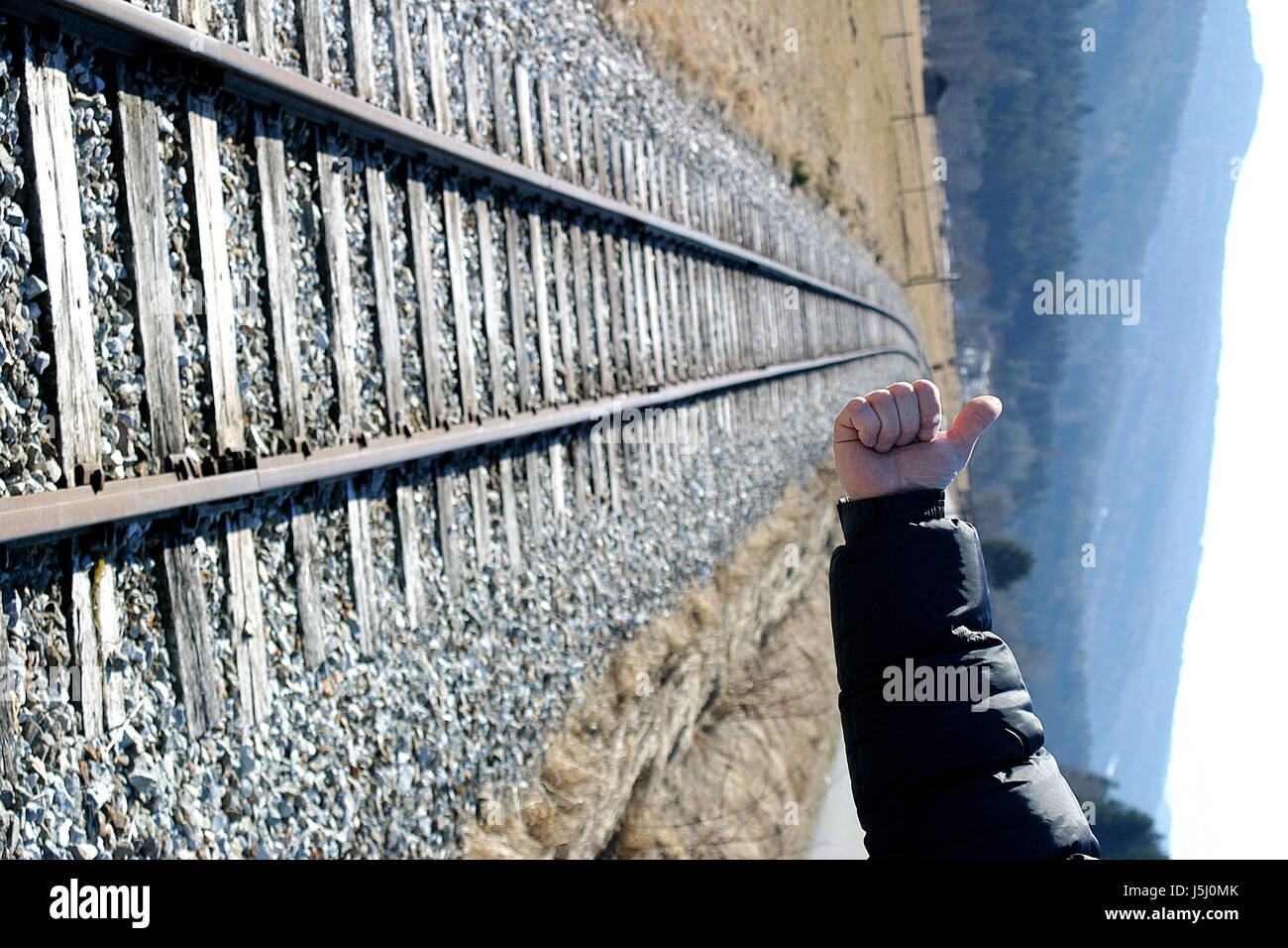 hand route railway service stops stop railroad embankment halt railway ...