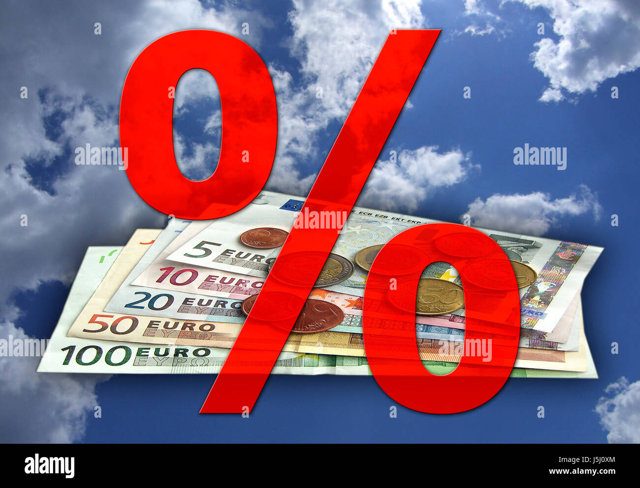 euro - money - percent Stock Photo - Alamy