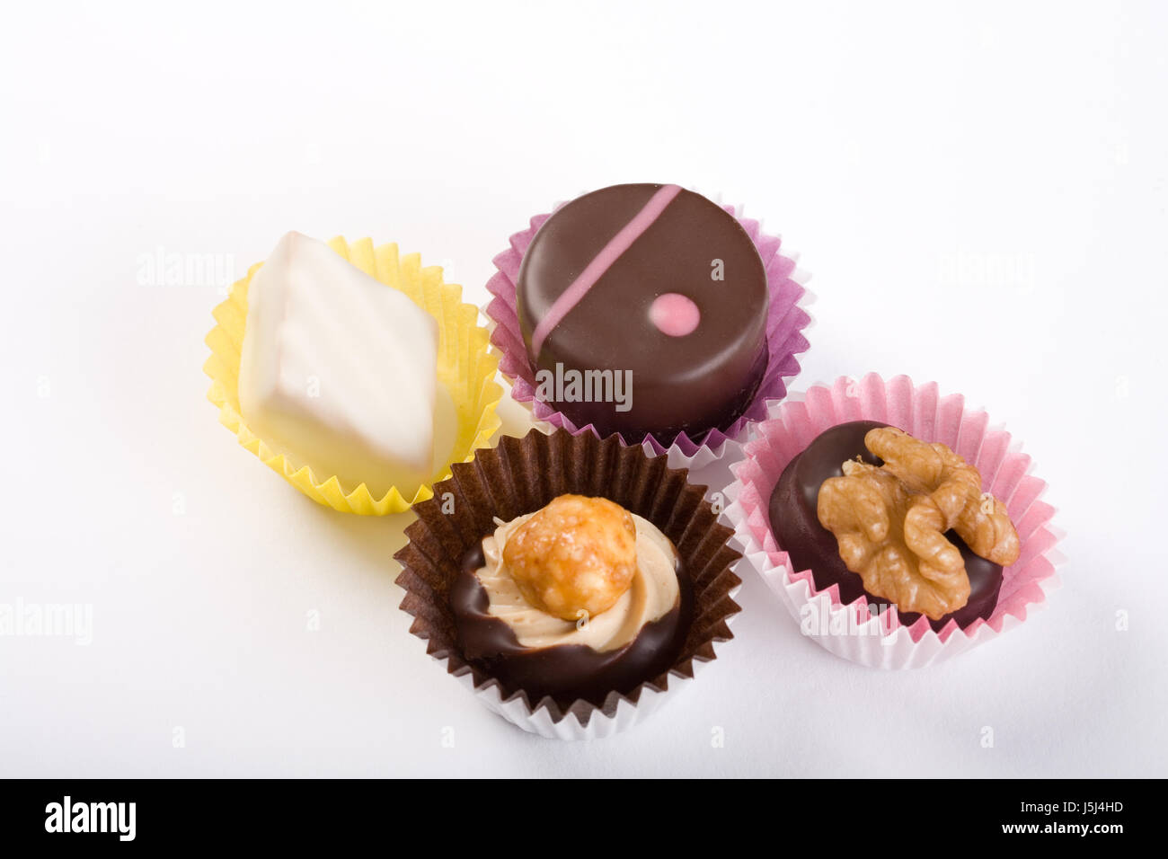 four chocolates from above Stock Photo - Alamy