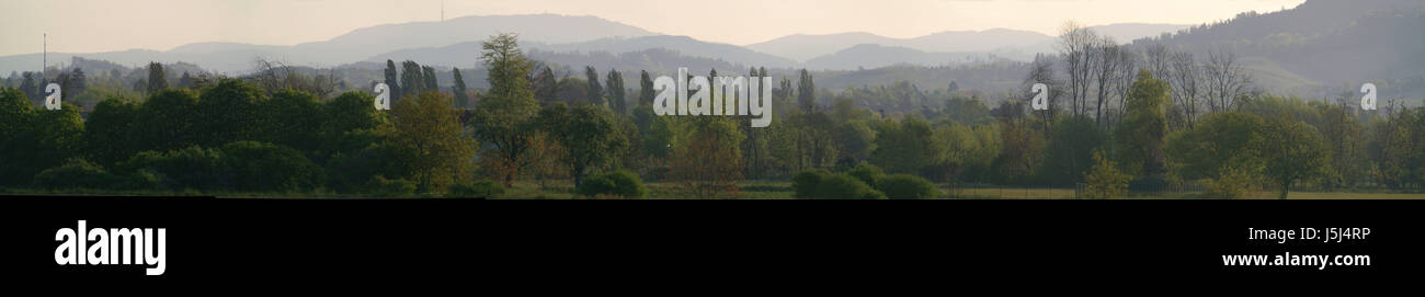 houses tree trees mountains sight view outlook perspective vista ...