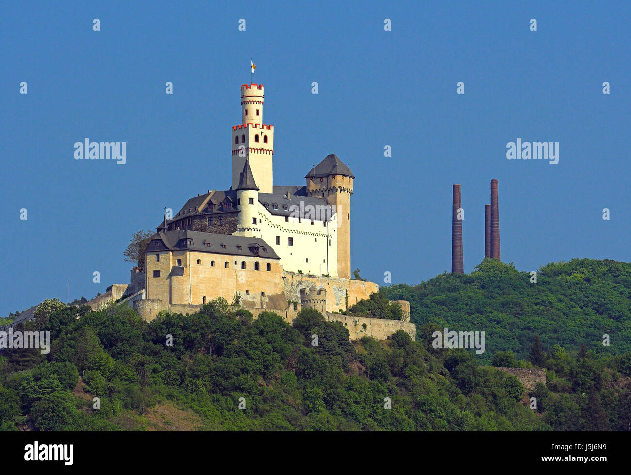 rhine spring ruins fortress world cultural heritage april germany ...
