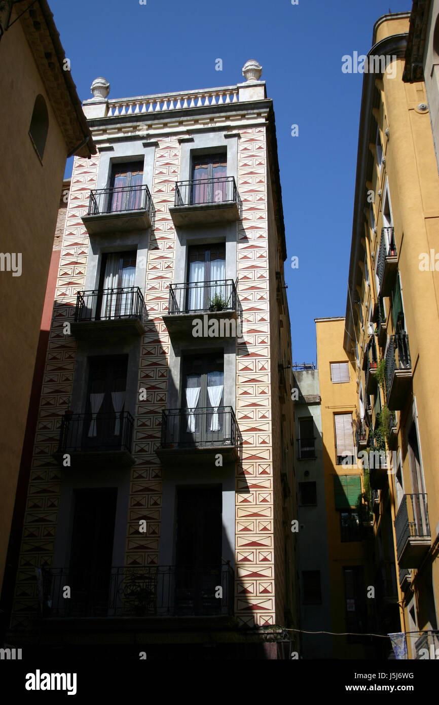 blue historical houses tourism old town spain firmament sky building ...