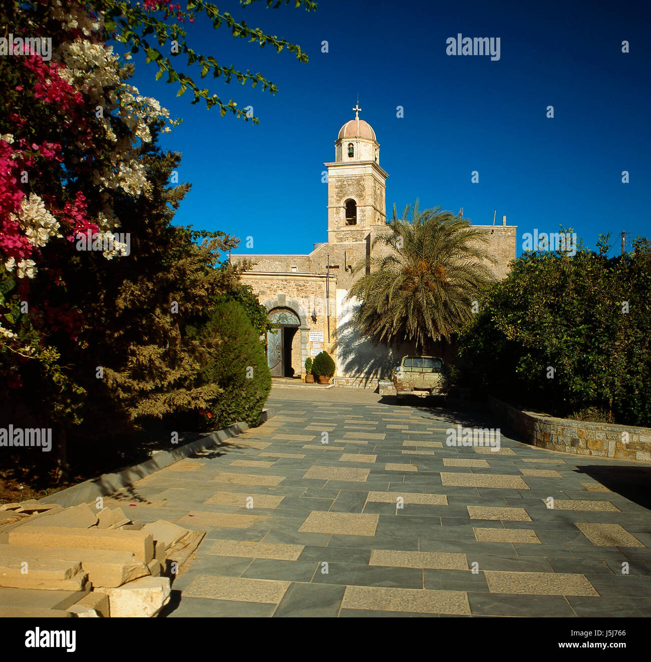 monastery toplou 1 Stock Photo - Alamy
