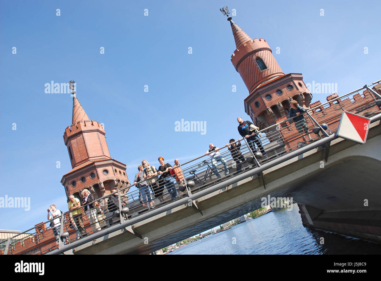story city town bridge perspective prospect berlin towers bridges ...