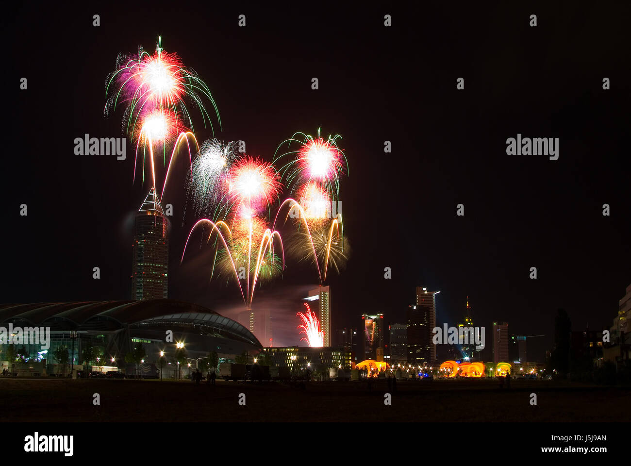 fireworks in frankfurt Stock Photo - Alamy