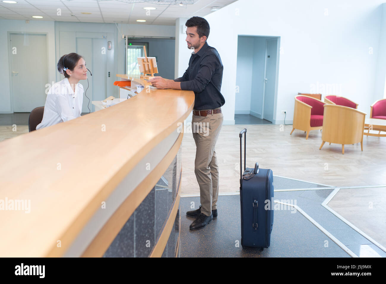 in the reception area Stock Photo - Alamy