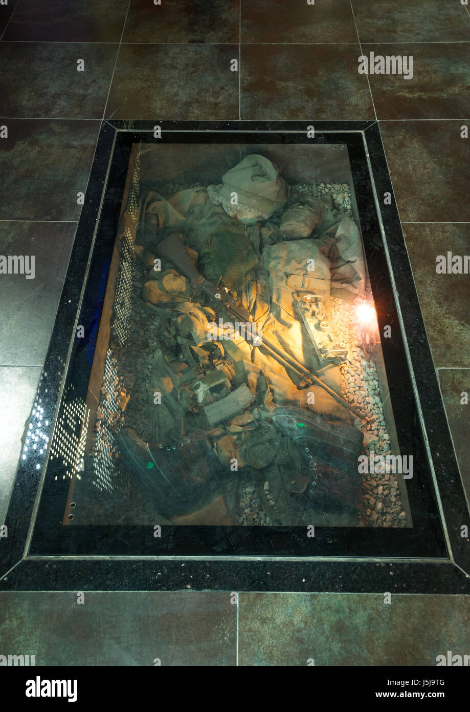 Israeli uniform in the war museum operated by Hezbollah called the ...