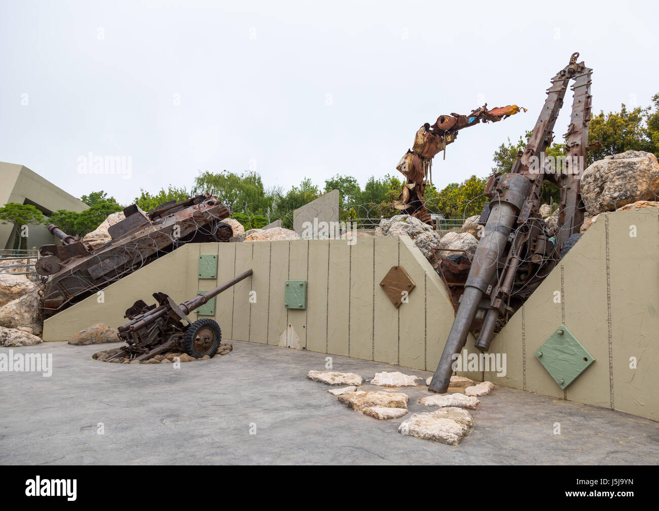 Israeli tank in the war museum operated by Hezbollah called the tourist ...
