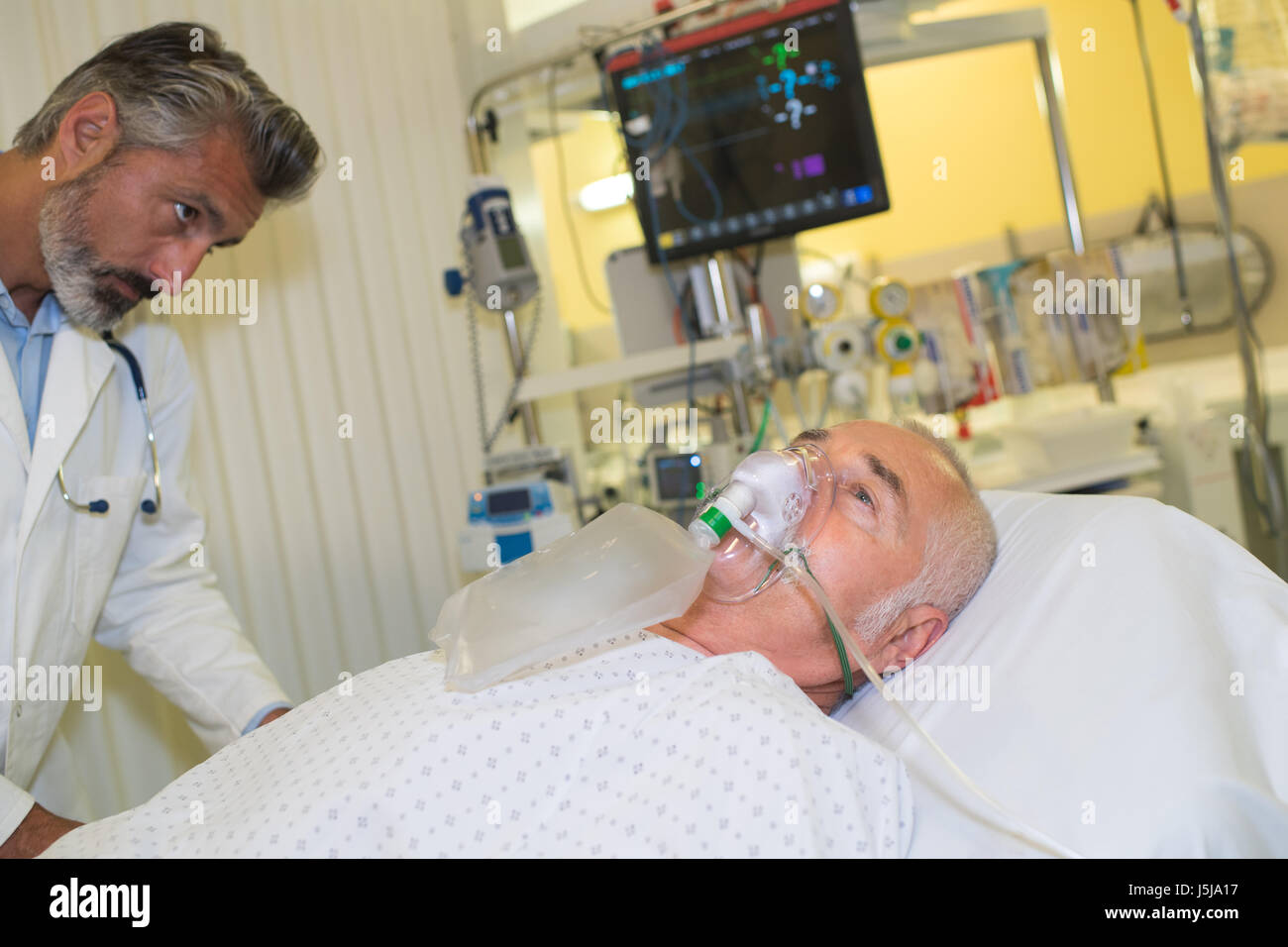 in critical condition Stock Photo - Alamy