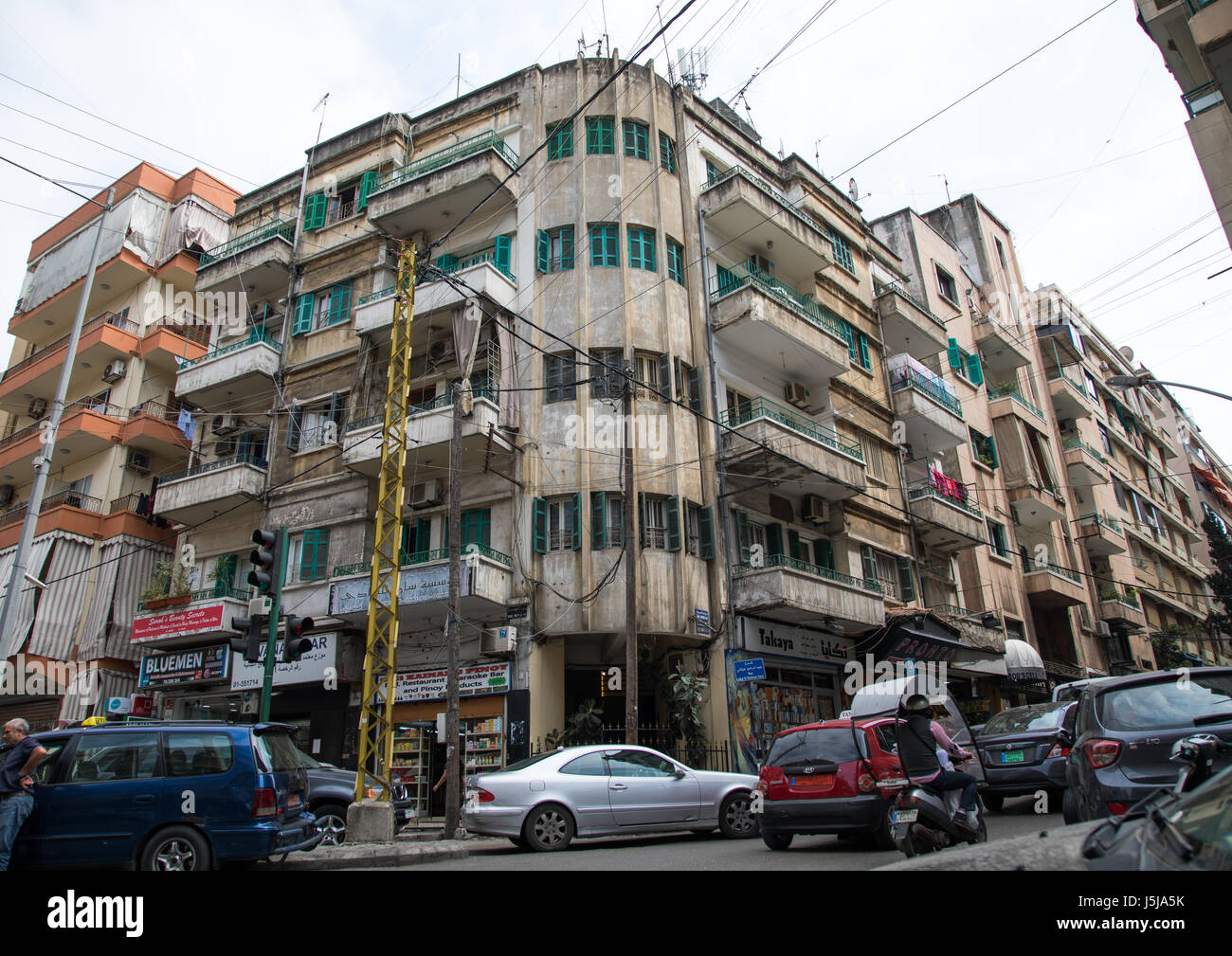 Traditional old buildings in Mar Mikhael, Beirut Governorate, Beirut ...