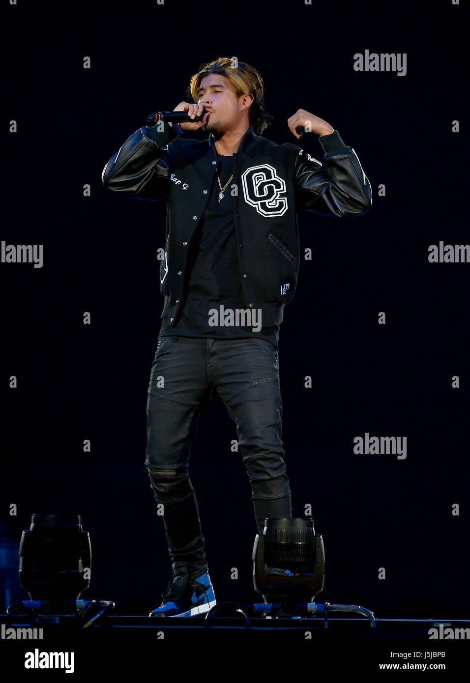Rapper Kap G performing live onstage at American Airlines Arena in ...