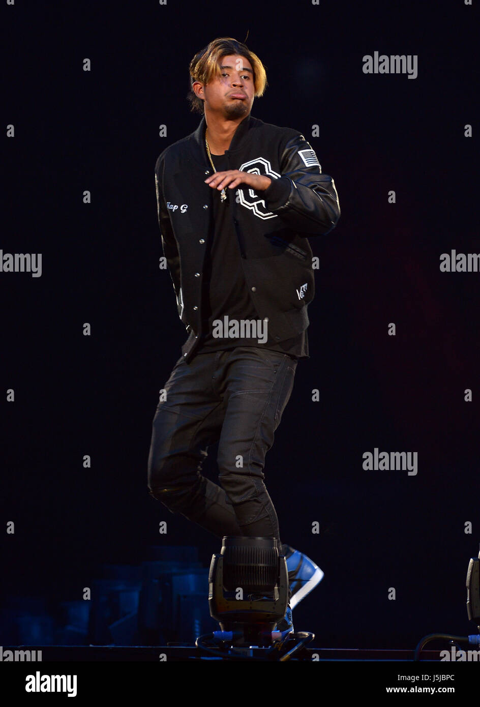 Rapper Kap G performing live onstage at American Airlines Arena in ...