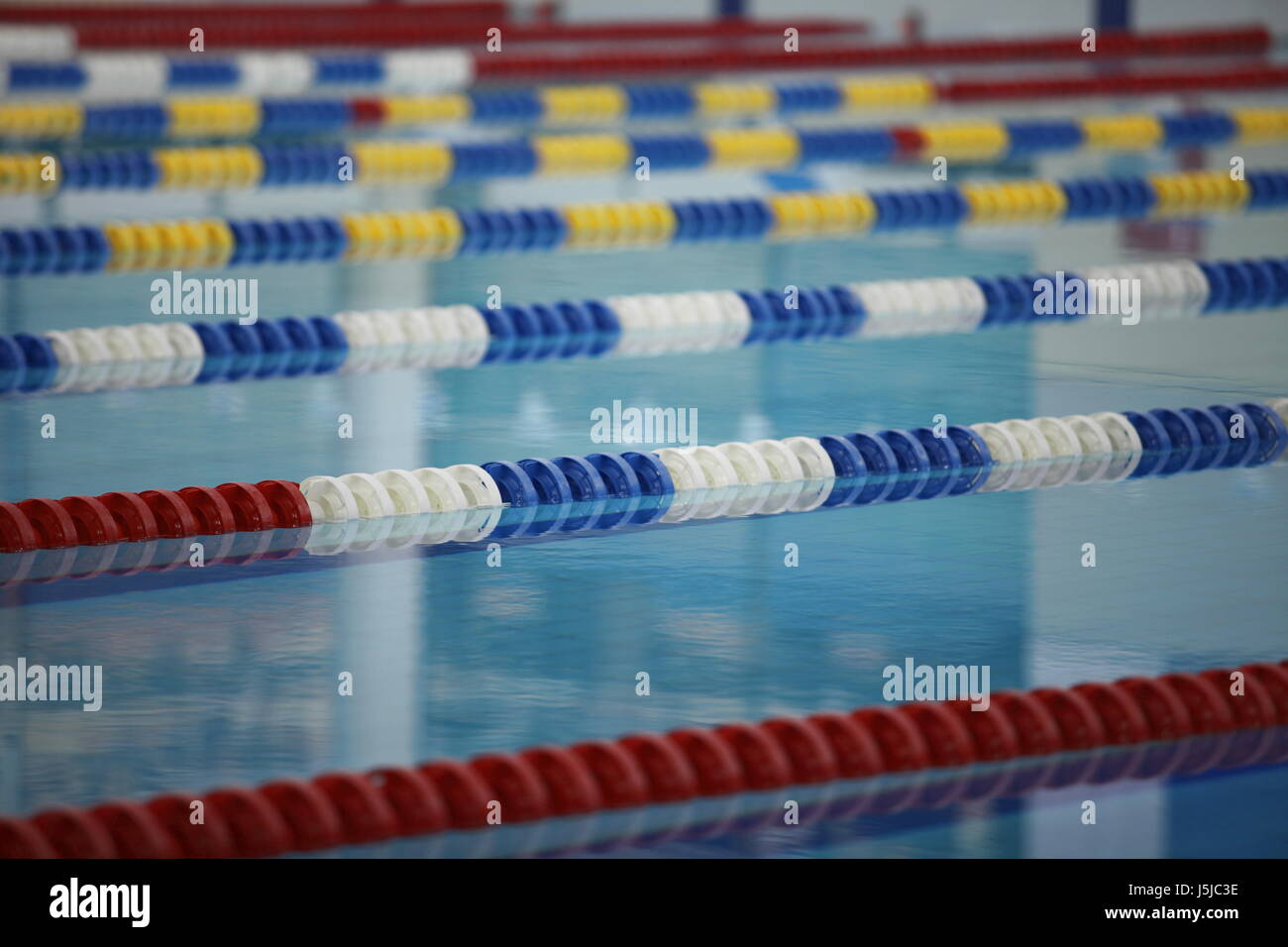 Swimming Lane Marker in Swimming Pool close to Stock Photo - Alamy