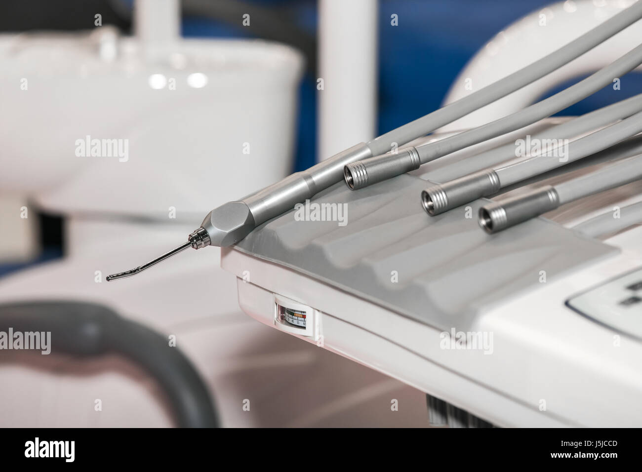 Medical tools in modern dental office, dentist room interior ...