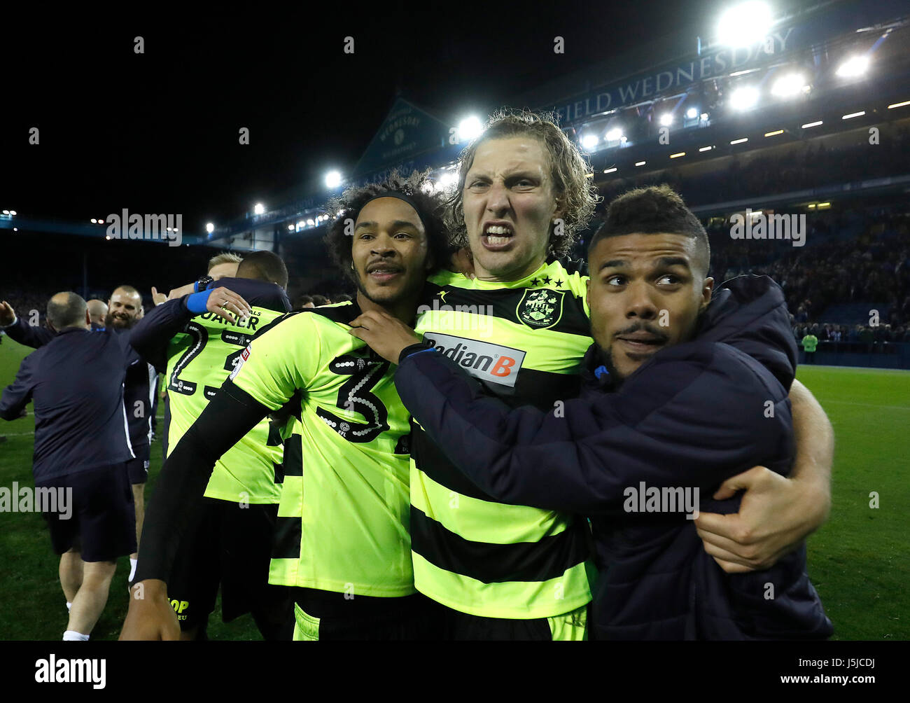 Huddersfield Town's Michael Hefele celebrates winning on penalty's ...