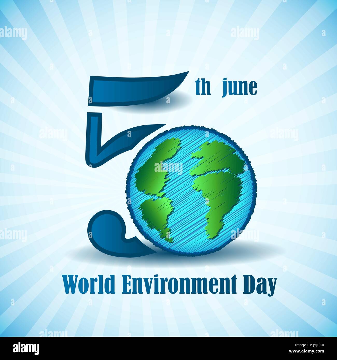 World environment day sign on colorful background. Vector illustration ...