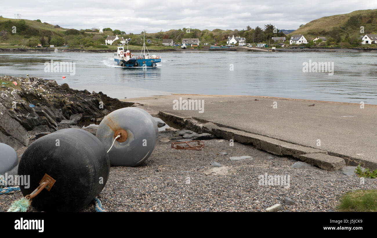 The ferry from Cuan to Luing in Argyll, Scotland Stock Photo - Alamy